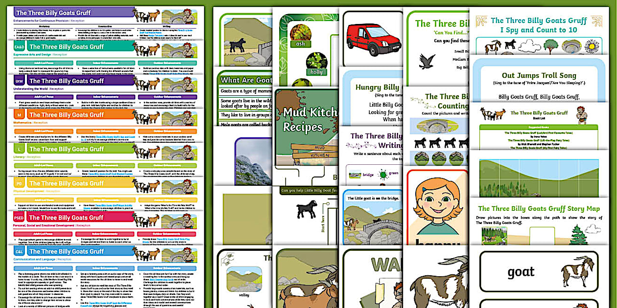 EYFS Billy Goats Gruff Planning and Resource Pack (Reception)