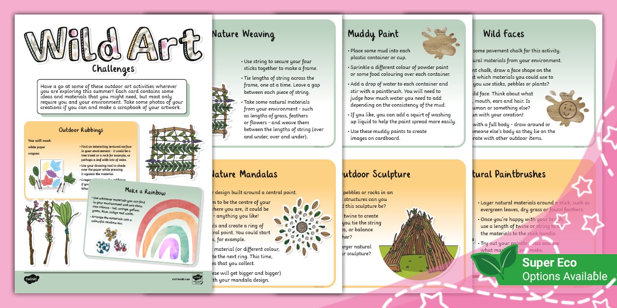 Printable Wild Art Challenges For Kids | Twinkl Parents