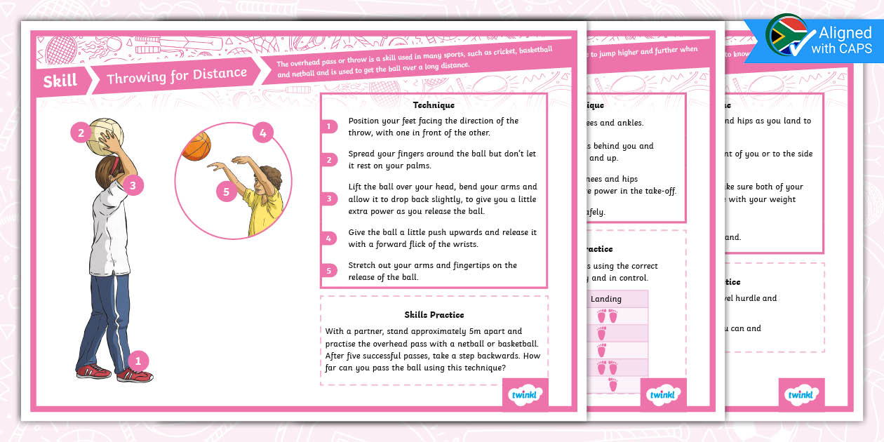 Grade 5 Term 4 Physical Education Athletics Skills Posters