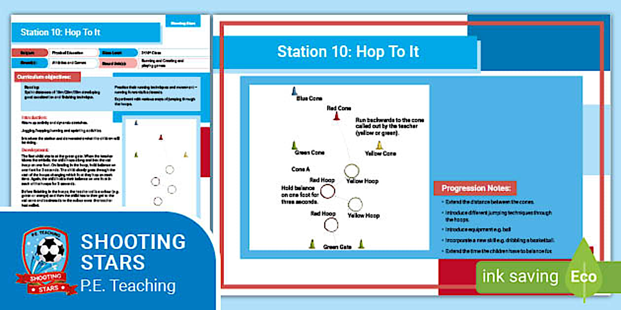 FREE! - PE Station 10 3rd/4th Class (teacher made) - Twinkl