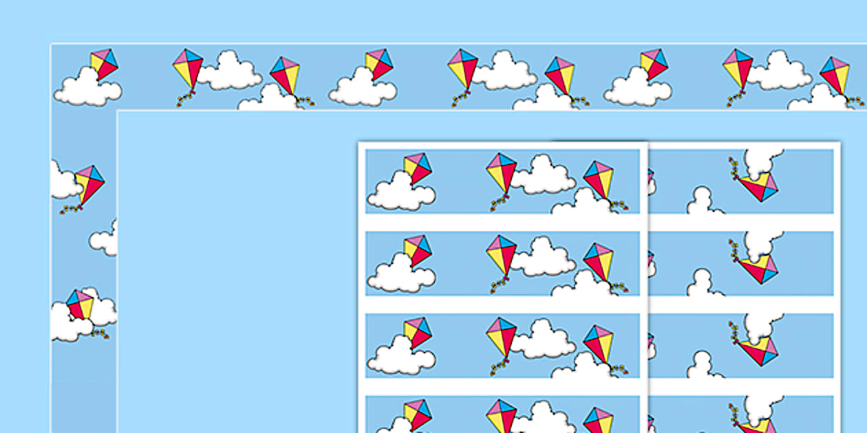 Kites Display Border (teacher made) - Twinkl