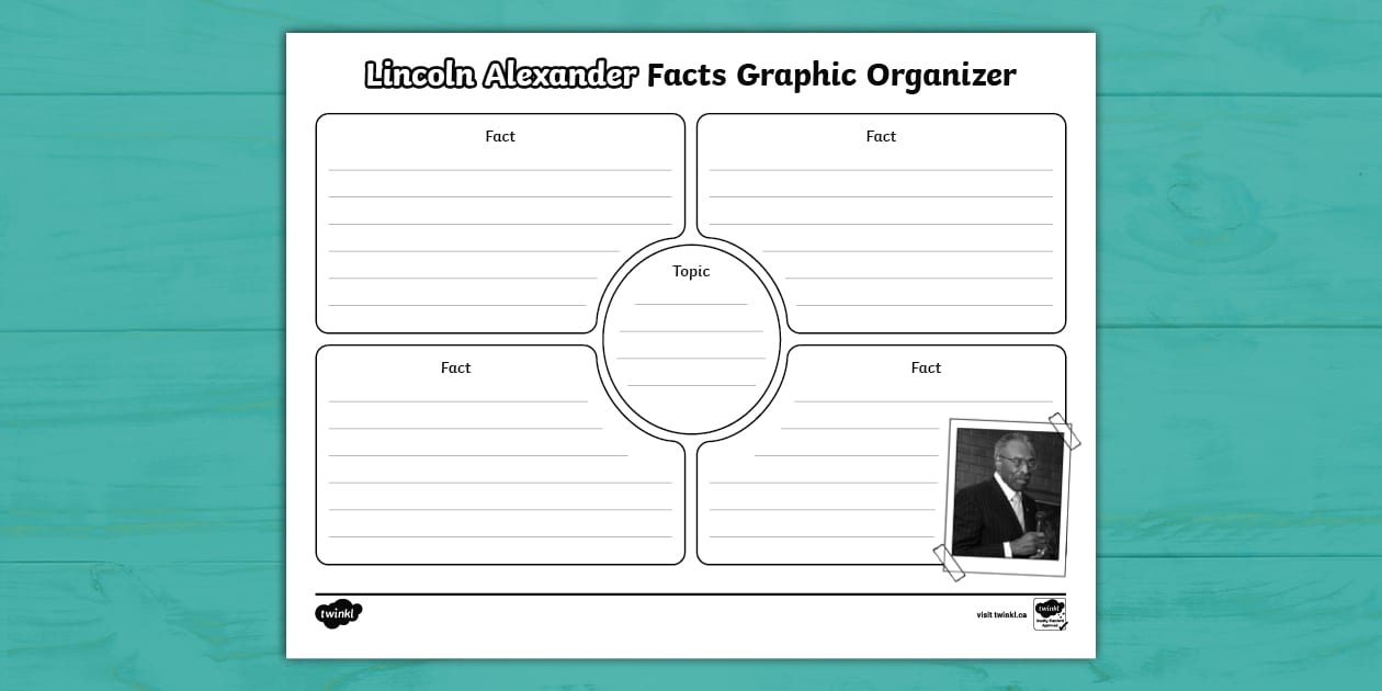 Lincoln Alexander Facts Graphic Organizer - Twinkl