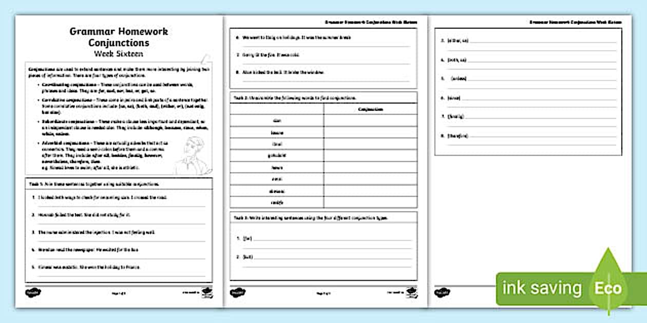 Grammar Homework Week Sixteen (Teacher-Made) - Twinkl