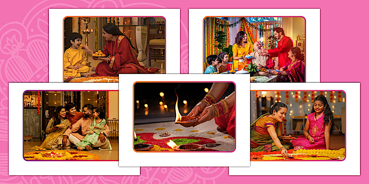 Celebrating Diwali Display Photo Pack