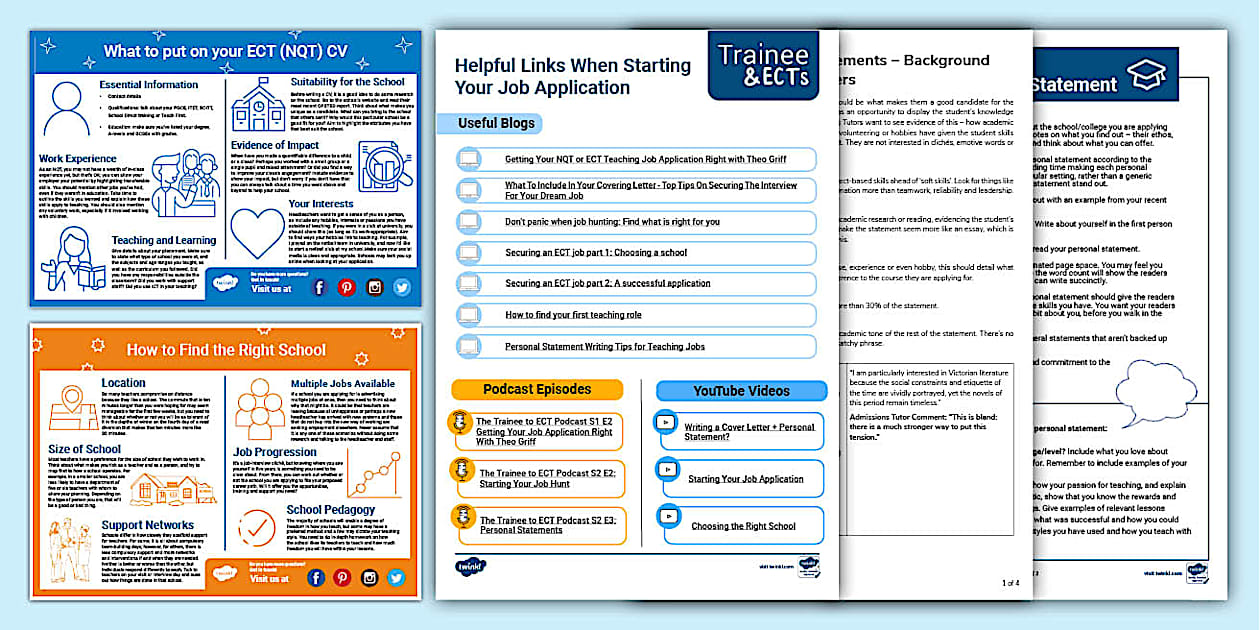 'Starting your Job Application' Pack for Trainees and ECTs