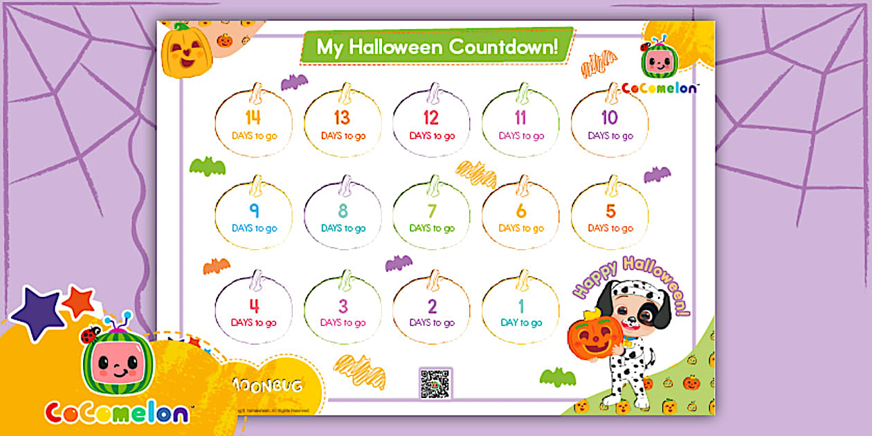 FREE! - CoComelon: Halloween Countdown Poster (Teacher-Made)