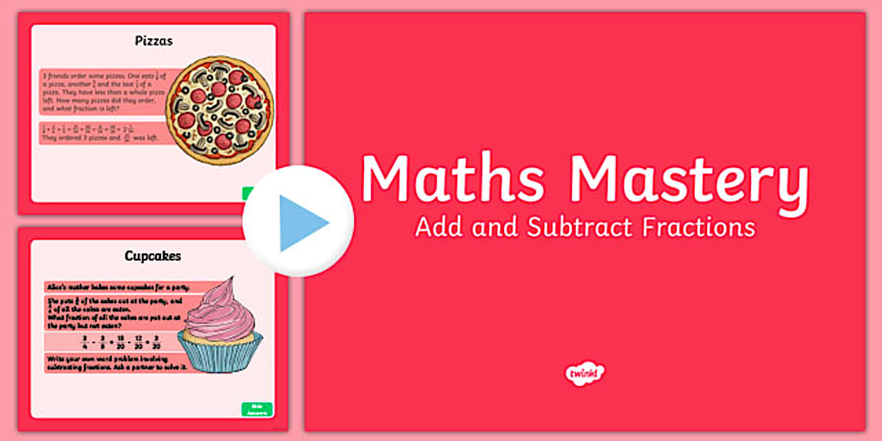Adding and Subtracting Fractions - Year 6 | Maths Mastery