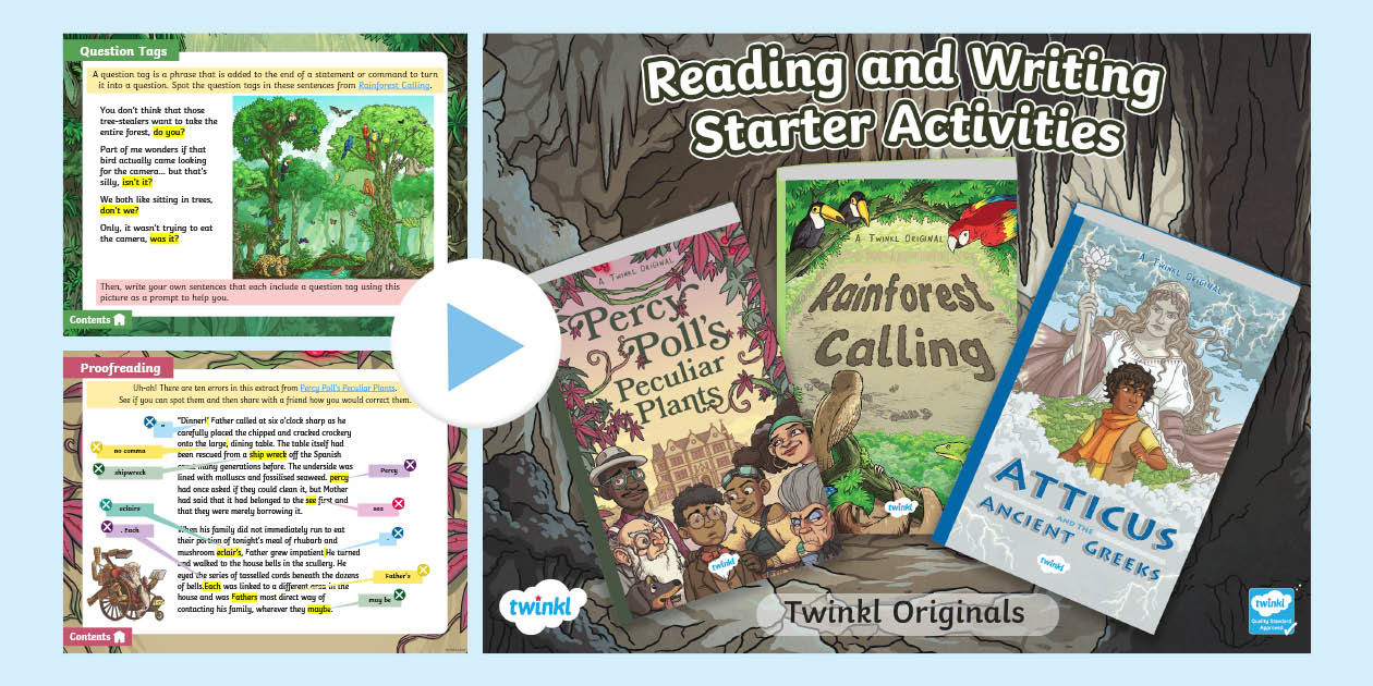 Upper KS2 Reading and Writing Starter Activity PowerPoint