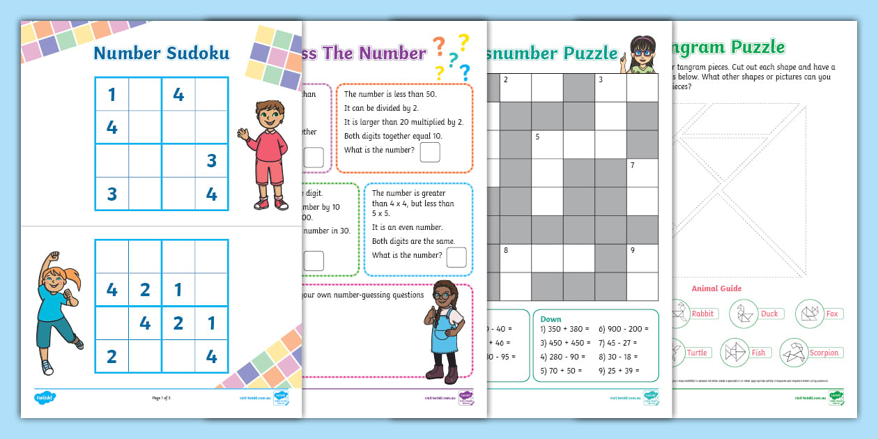 National Puzzle Day Puzzle Pack F-2 (teacher made) - Twinkl
