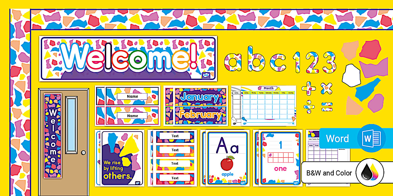 Bright Classroom Decor Pack for 7th Grade | Twinkl USA