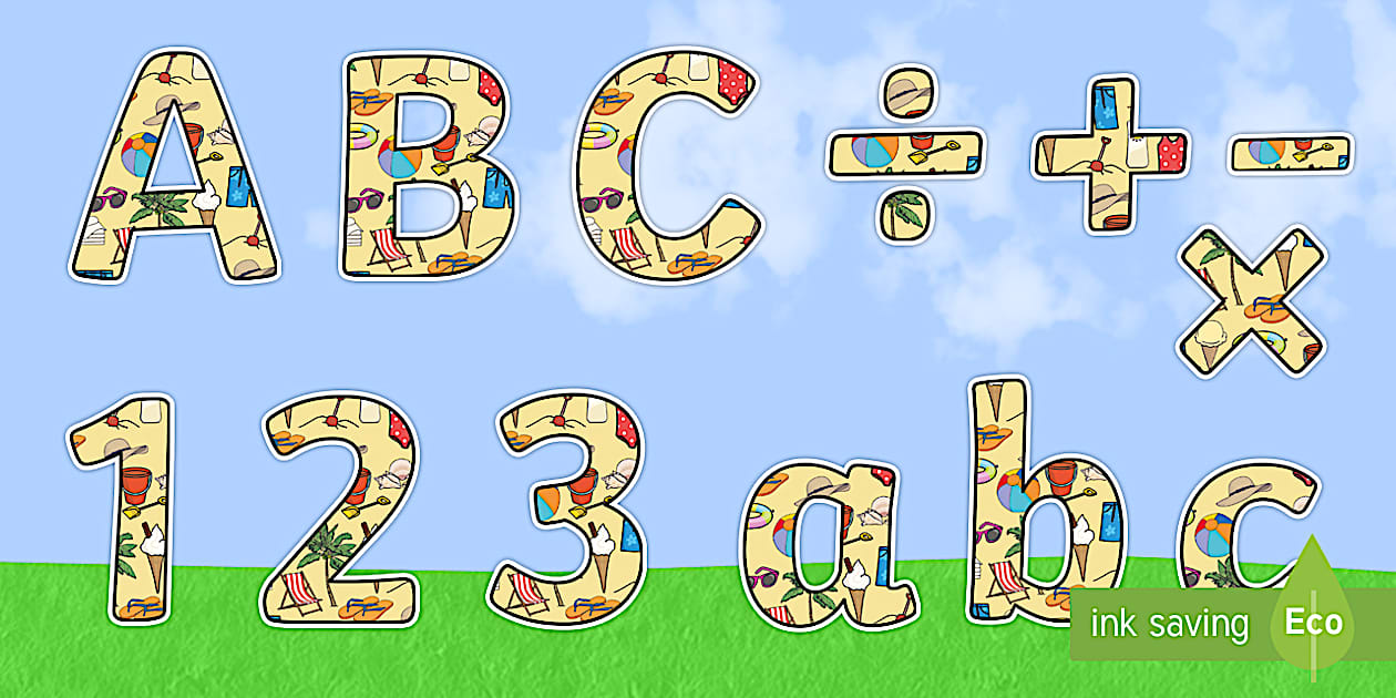 Summer Display Lettering (Teacher-Made) - Twinkl