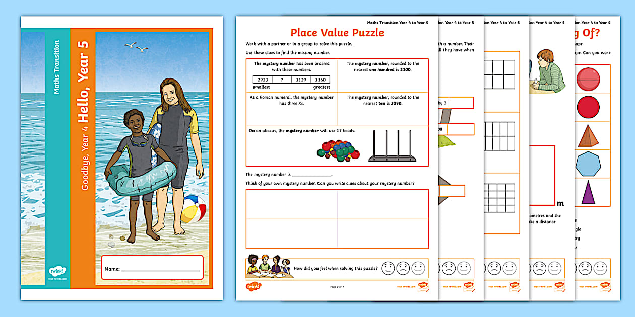 Moving to Year 5 Maths Transition Booklet (teacher made)
