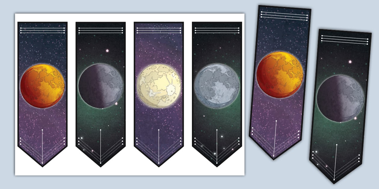 La Luna Segnalibro/ The Moon Bookmark (Teacher-Made)
