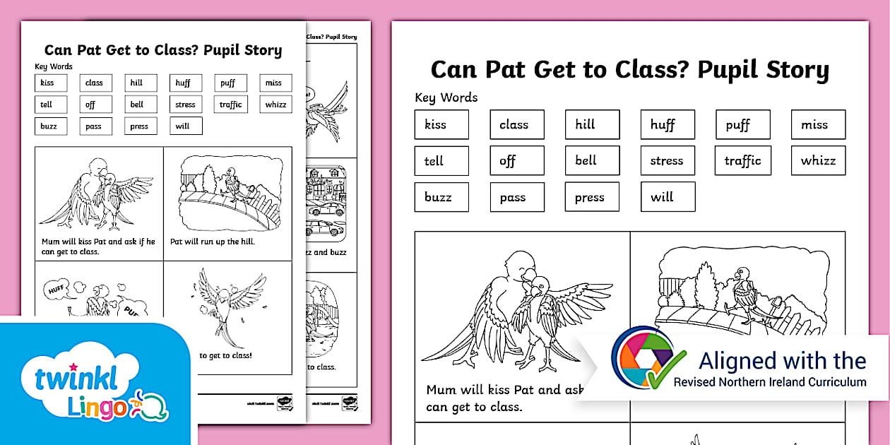Can Pat Get to Class? Pupil Story Activity Sheet - Twinkl