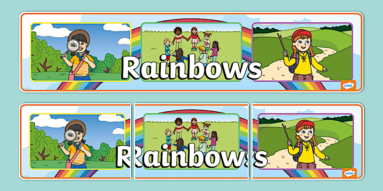 Rainbows Display Banner (professor feito) - Twinkl