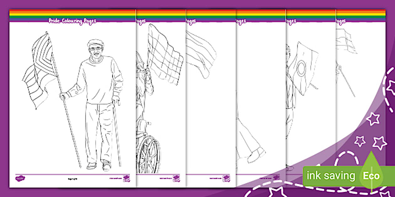Pride: Colouring Pages (Ages 7+) (teacher made) - Twinkl