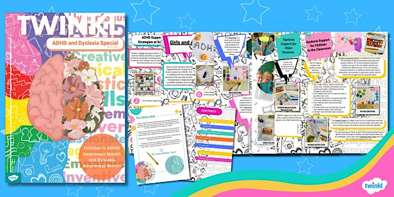 October Teacher Aide Magazine Dyslexia and ADHD Special