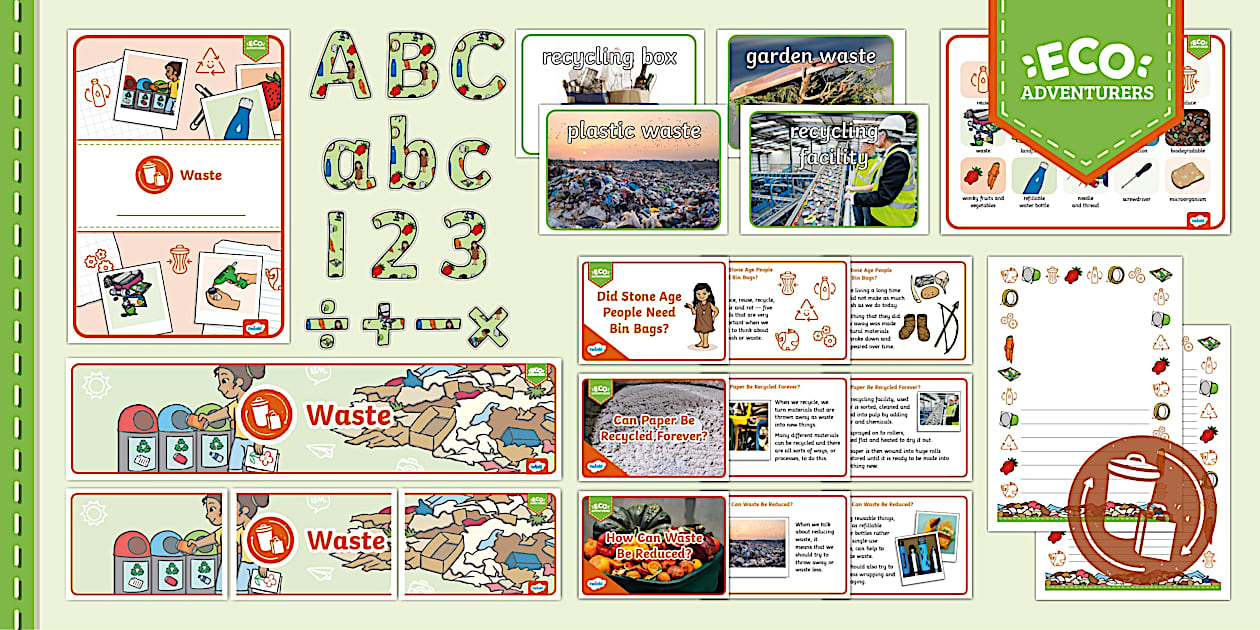 Year 2 Waste: Display Pack (Teacher-Made) - Twinkl