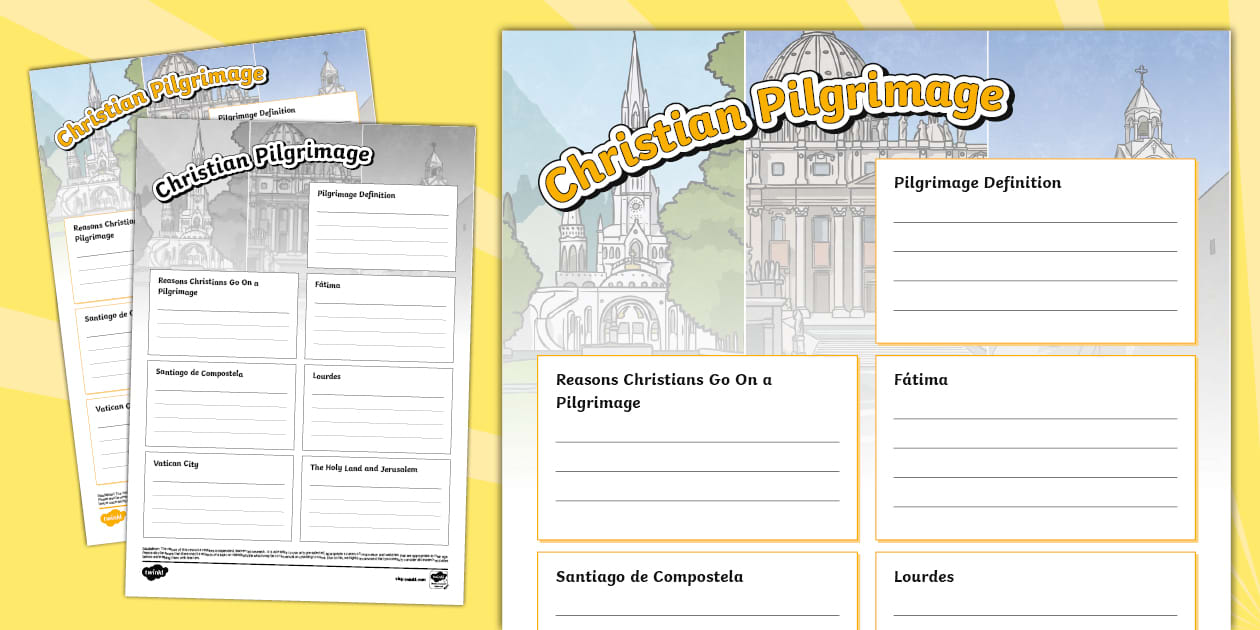 Christian Pilgrimage Fact File Template (Teacher-Made)