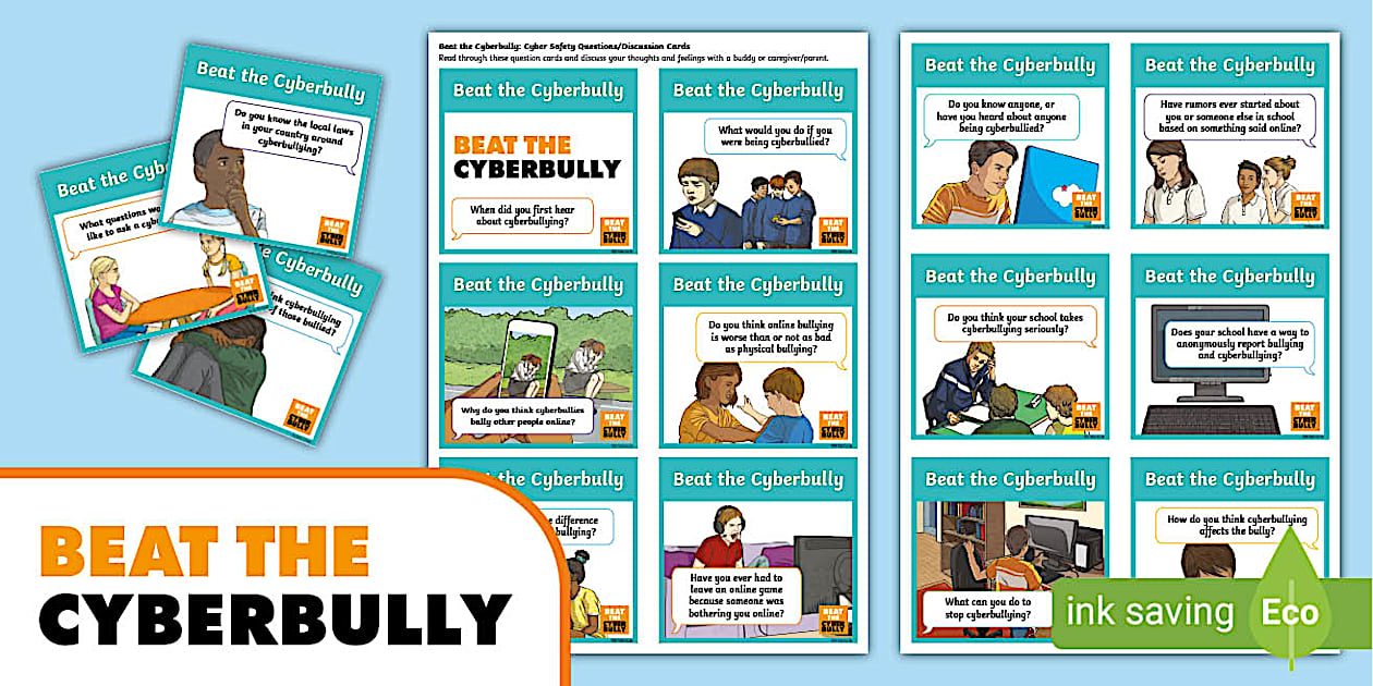 FREE! - Beat The Cyberbully: Questions/Discussion Cards