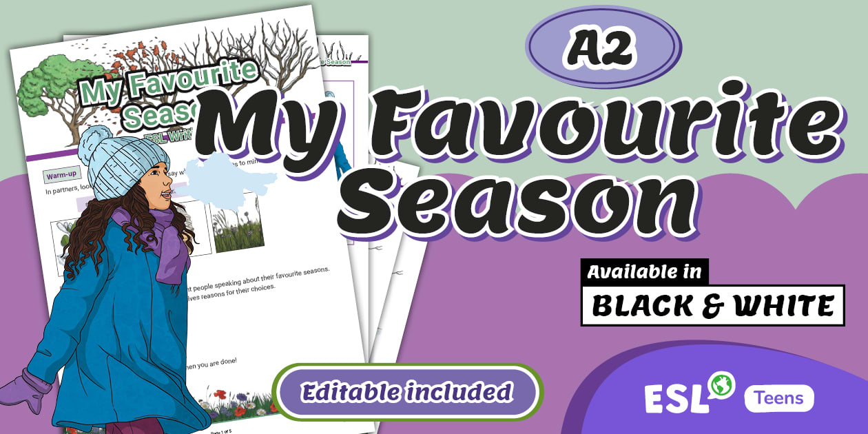 ESL Writing: My Favourite Season [Teens, A2]