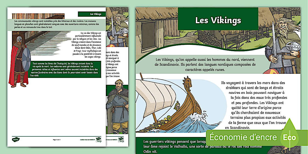Les Vikings (teacher made) - Twinkl