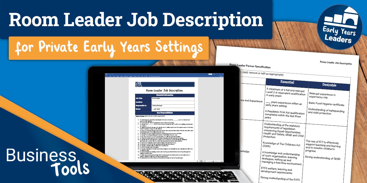 Room Leader Job Description and Person Specification for Private ...