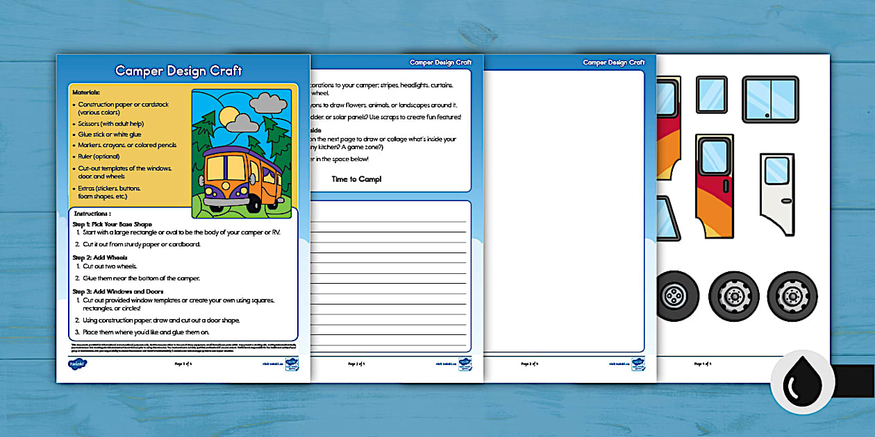 Camper Design Craft I Camper Craft I Twinkl Canada - Twinkl