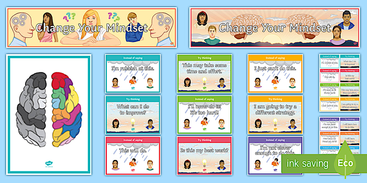 Developing Growth Mindset Display Pack (teacher made)