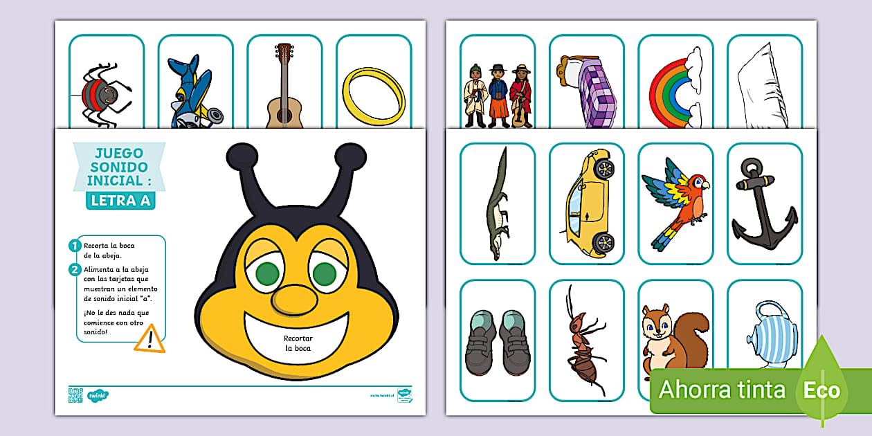 Juego: Sonido Inicial - Letra A (Hecho por educadores)