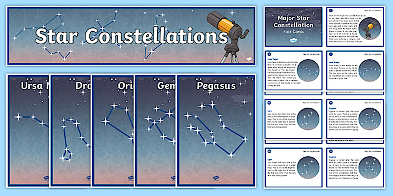 Major Star Constellations Pack (teacher made) - Twinkl