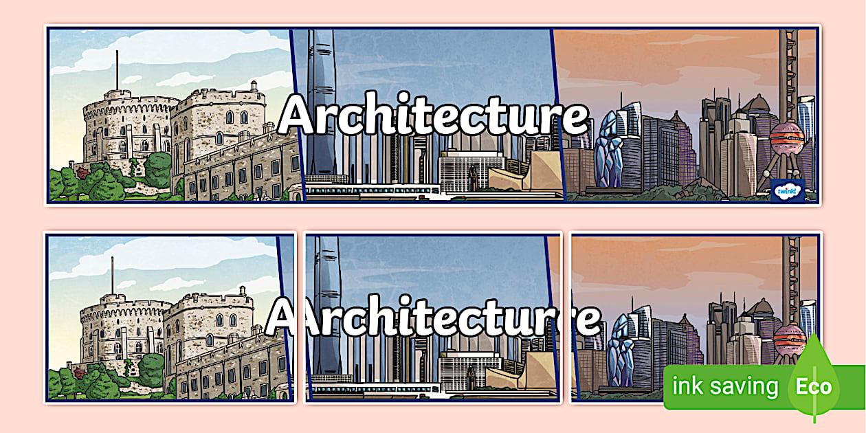 Architecture Display Banner (teacher made) - Twinkl
