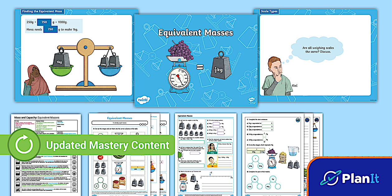 👉 Y3 Equivalent Masses PlanIt Maths Lesson 4 - Twinkl 👉 Y3 Equivalent Masses PlanIt Maths Lesson 4 - Twinkl