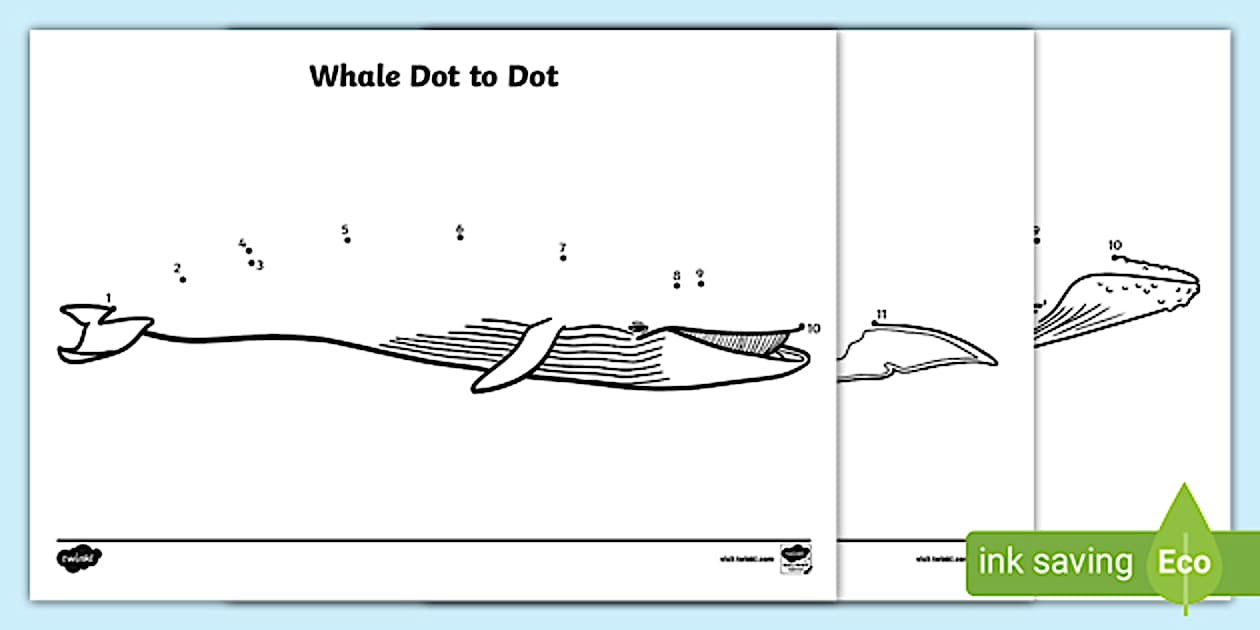 Whale Dot to Dot Activity - Activities (Teacher-Made)
