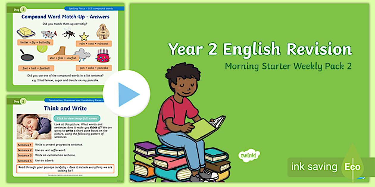 Y2 SATs Survival: Week 2 English Morning Starter PowerPoints