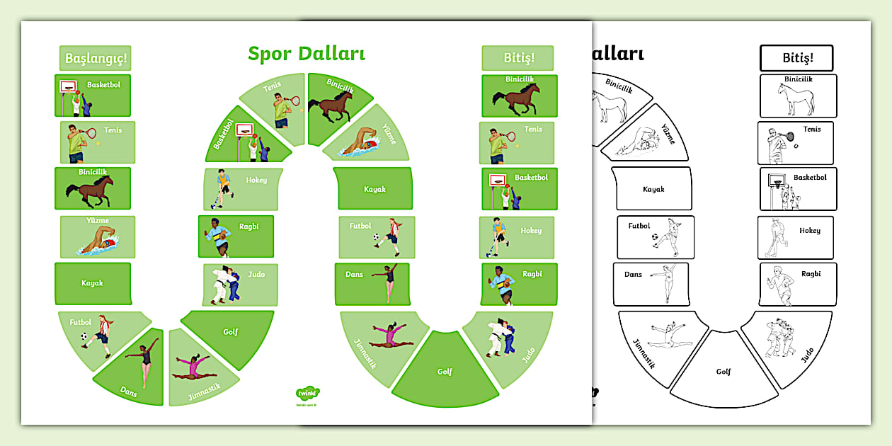 Spor Dalları | Masa Oyunu (professor feito) - Twinkl