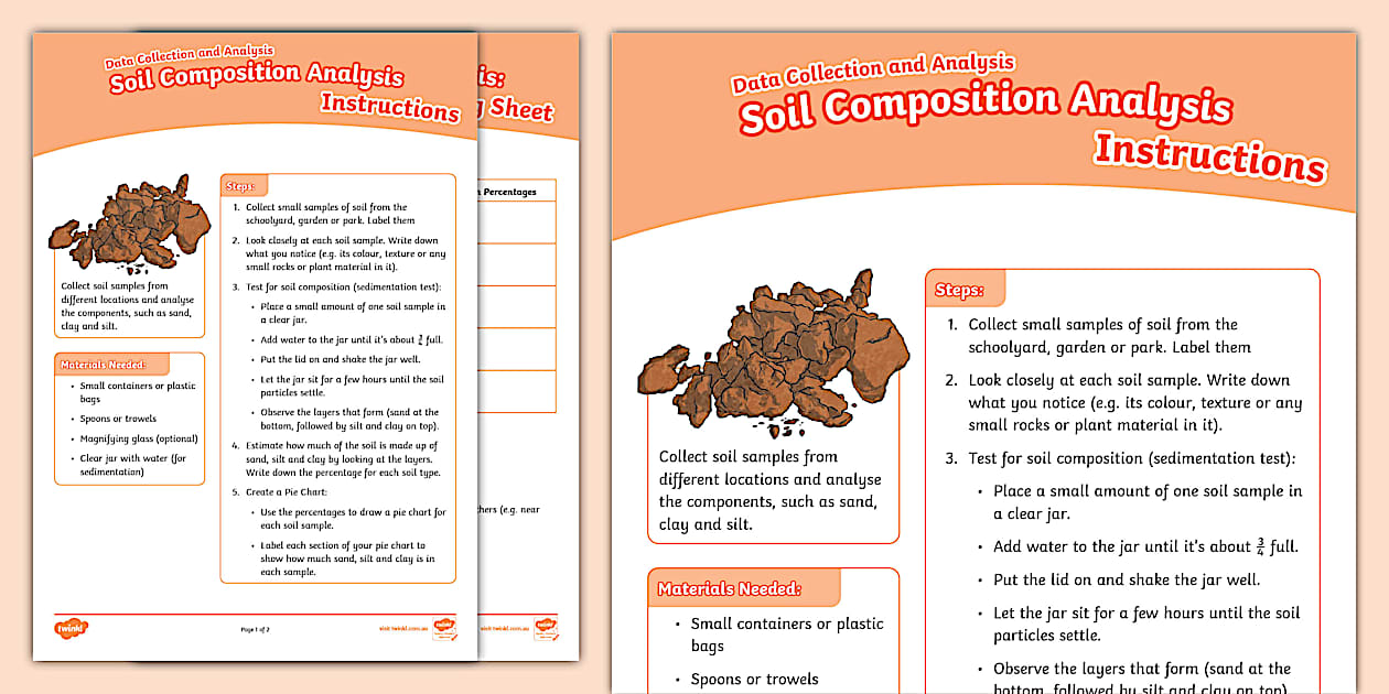 Outdoor Maths: Soil Composition Analysis - Twinkl