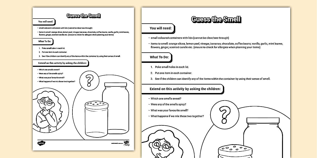 Guess the Smell (Teacher-Made) - Twinkl