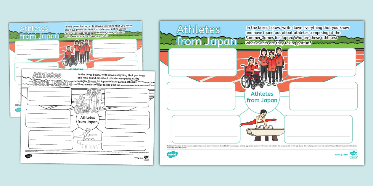 Summer Games Athletes from Japan Mind Map