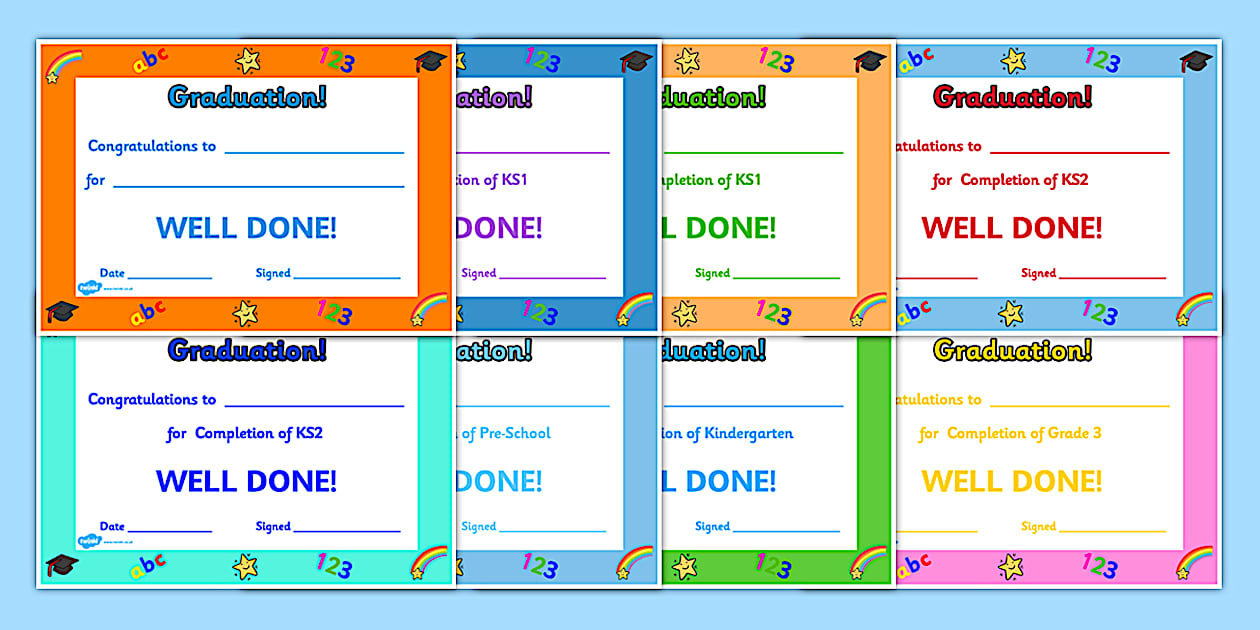 Editable Graduation Certificates (teacher made) - Twinkl