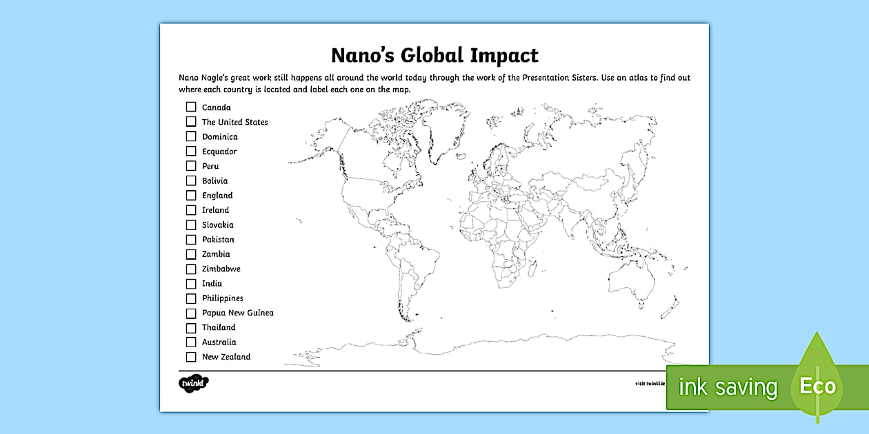 Nano's Global Footprint Worksheet / Worksheet (teacher made)