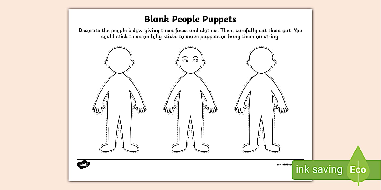 Blank People Puppets (صُمم من قبل مُختصّين)