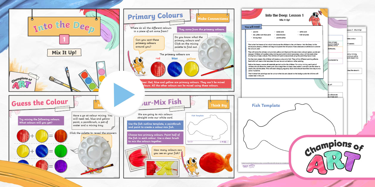Champions of Art: KS1 Into the Deep - Lesson 1