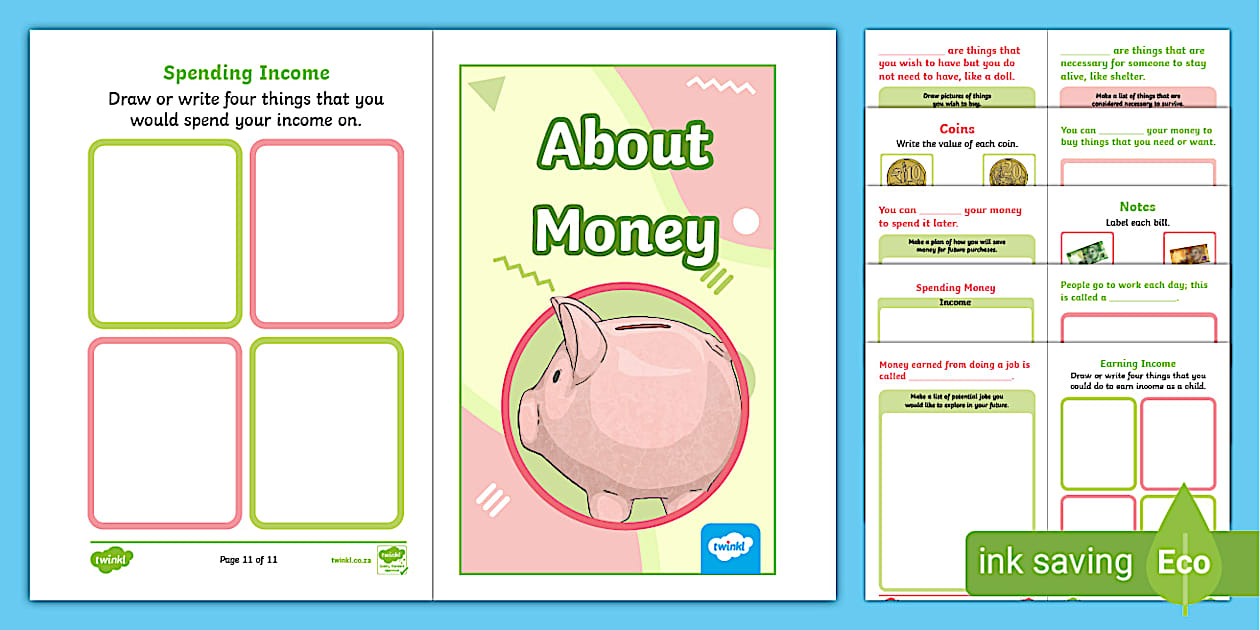 Grade 3 Maths About Money Booklet (CAPS Aligned)