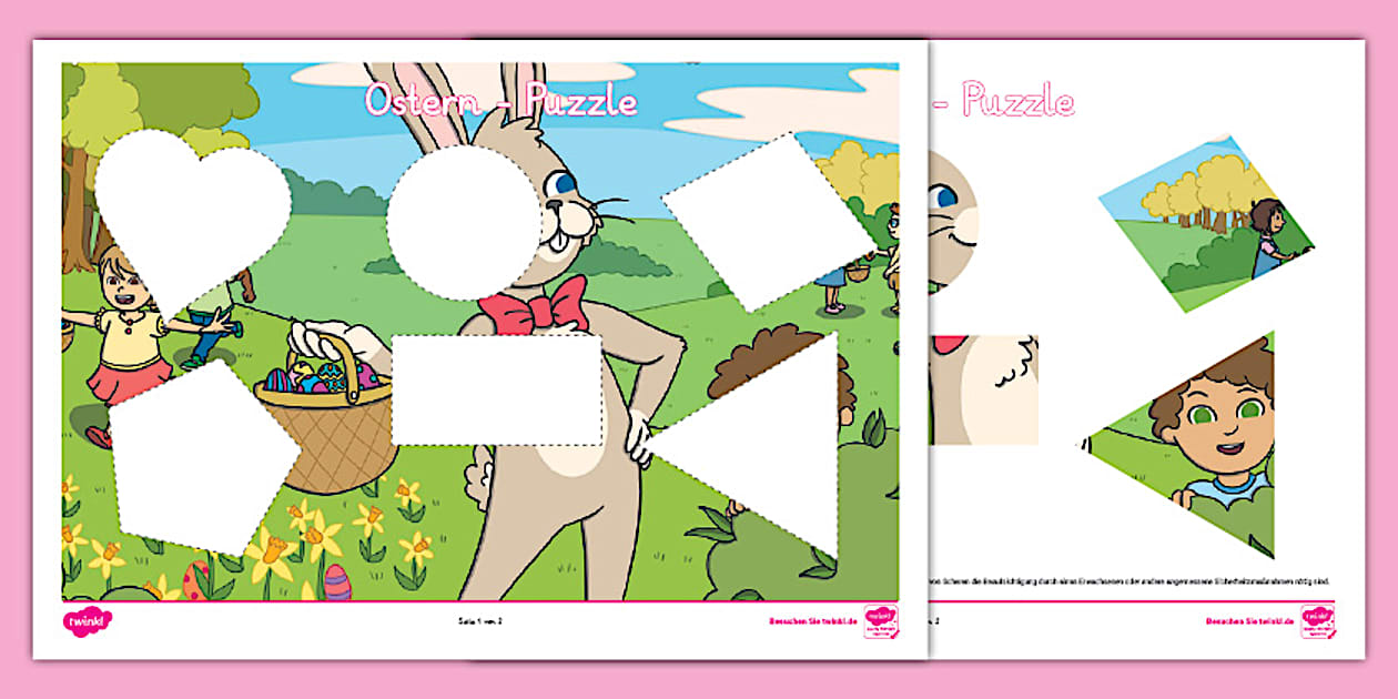 Ostern - Puzzle (teacher made) - Twinkl