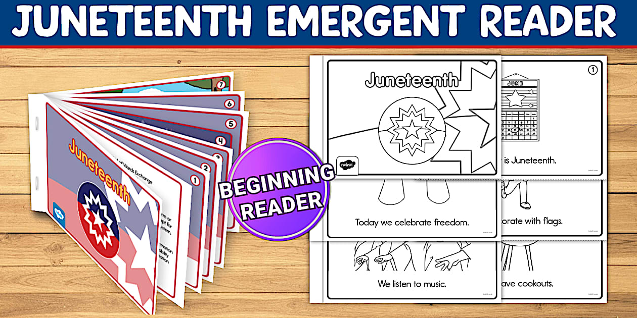 Juneteenth Emergent Reader (teacher made) - Twinkl