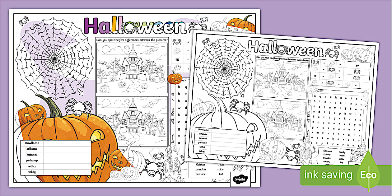 Halloween Activity Mat (teacher made) - Twinkl