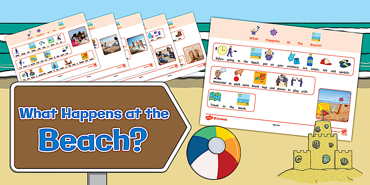 Twinkl Symbols: What Happens at the Beach?