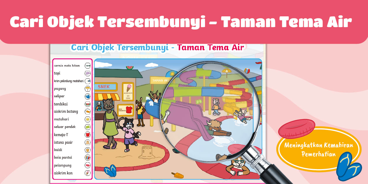 Cari Objek Tersembunyi - Taman Tema Air