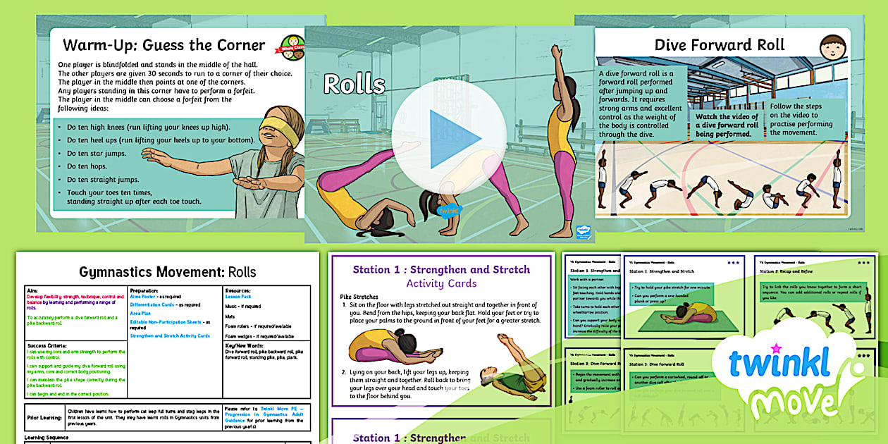 Year 6 Gymnastics: Movement Lesson 2 - Rolls